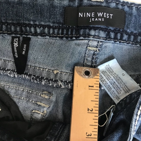 Nine West | Jeans | Nine West Jeans Embroidered Pockets Wide Stitch ...